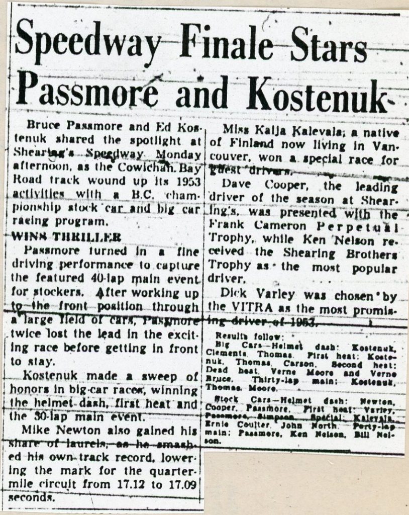 BRUCE PASSMORE 1989 INDUCTEE :: Victoria Auto Racing Hall of Fame and ...